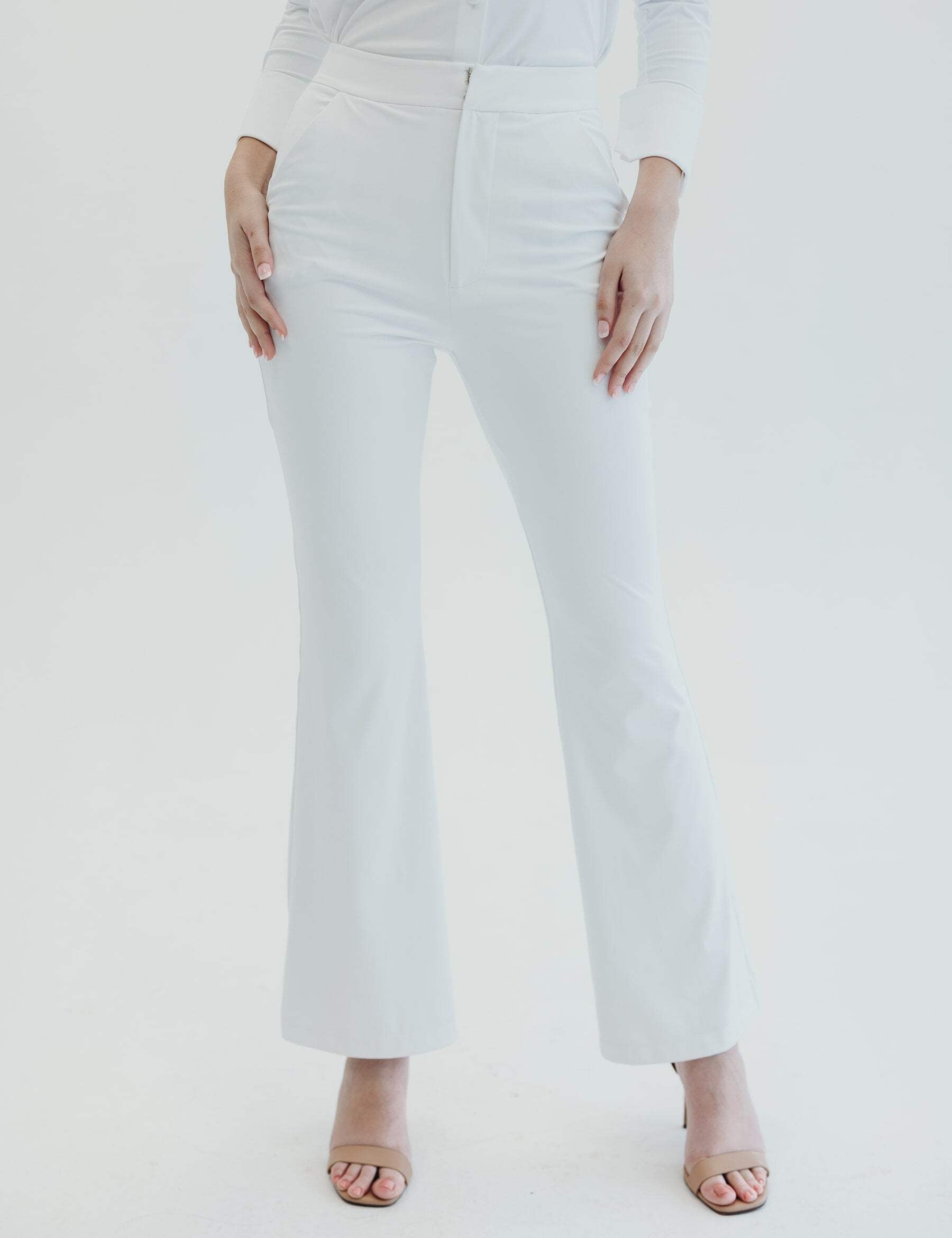 Mrs Momma Bear Straight Leg Button-up Athleisure White, Meet Me at Noon ...