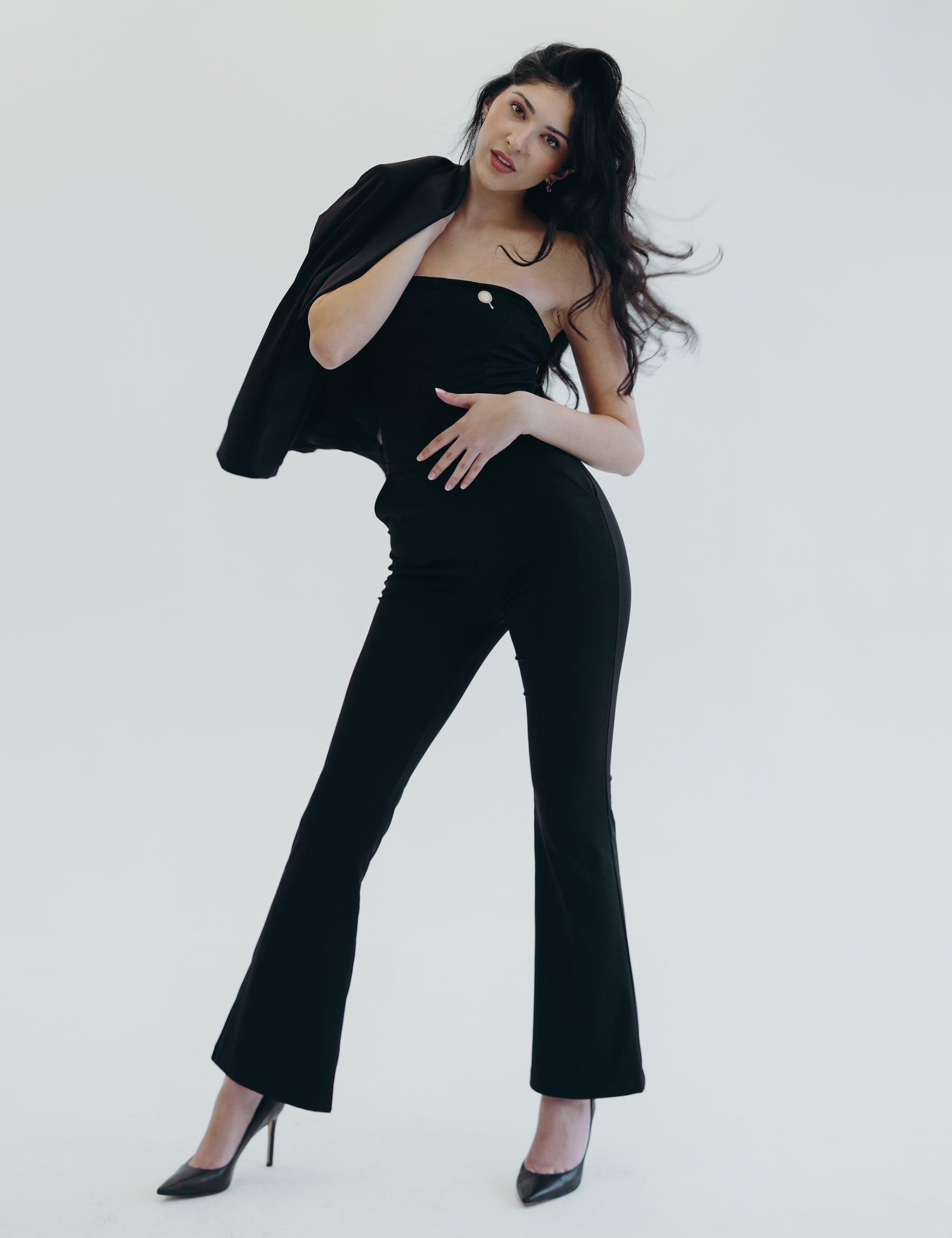 Mrs Momma Bear Strapless Athleisure Evening Black, Look at Me Jumpsuit ...