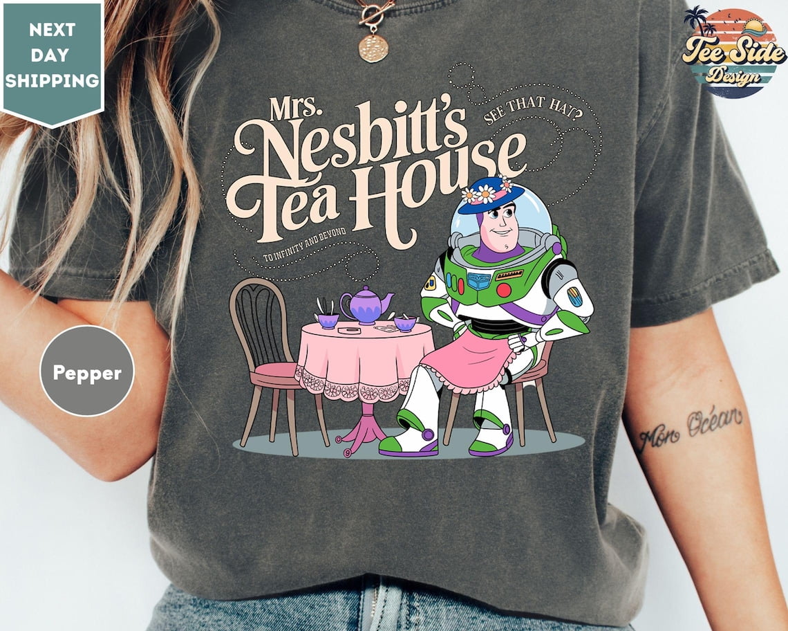 Mrs. Nesbitt’s Tea House Shirt, Nesbitt’s Tea House Shirt, Toy Story ...