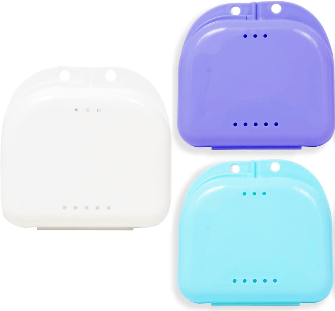 Mrs. Odonto Retainer Case - Pack of 3 Assortment - Odorless Mouth Guard ...