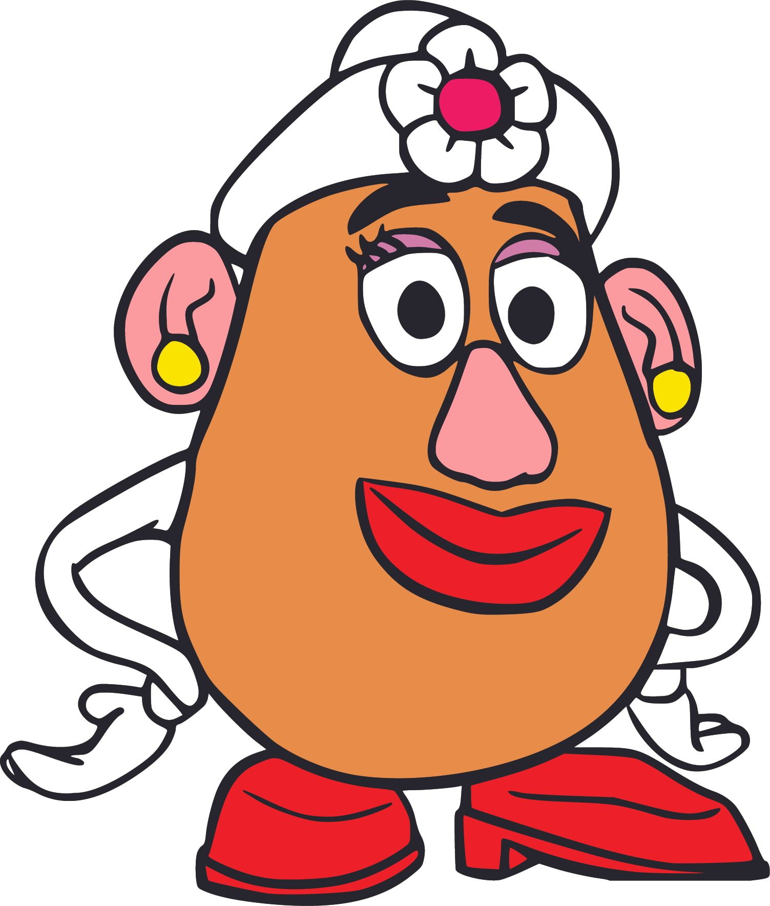 Design with Vinyl Mrs. Potato Head Wall Sticker - Walmart.com