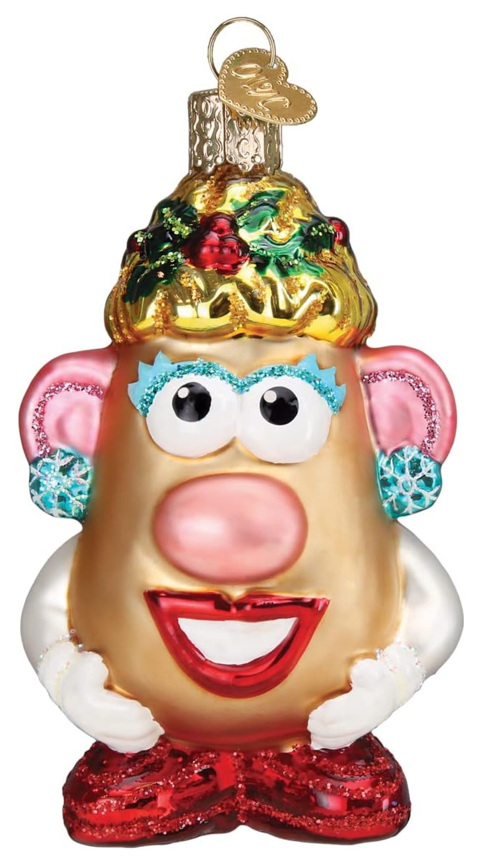Mrs. Potato Head Glass Blown Ornament for Christmas Tree - Walmart.com
