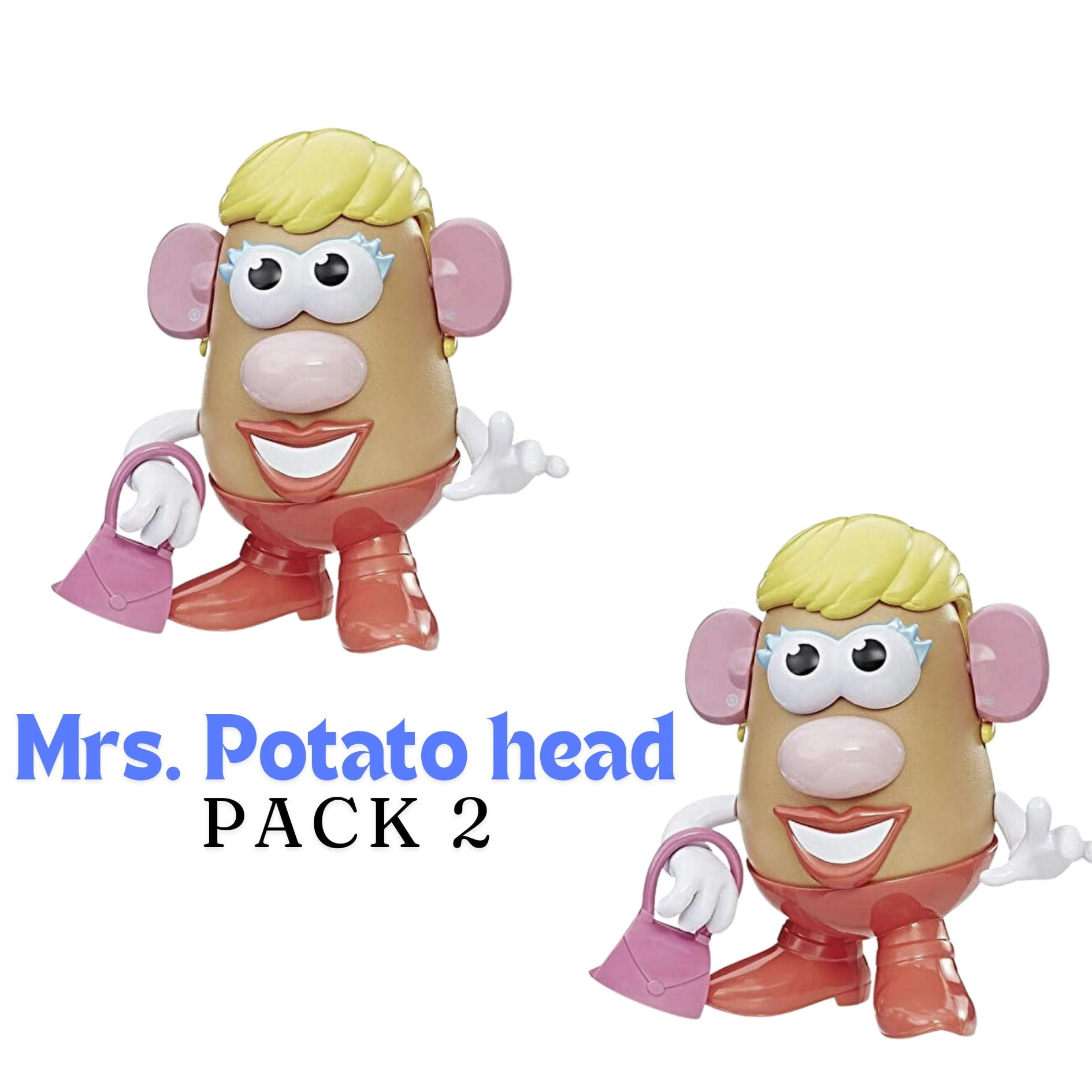 Mrs. Potato Head Toy Figure, 7.6 Inches – Classic Interactive Play for ...