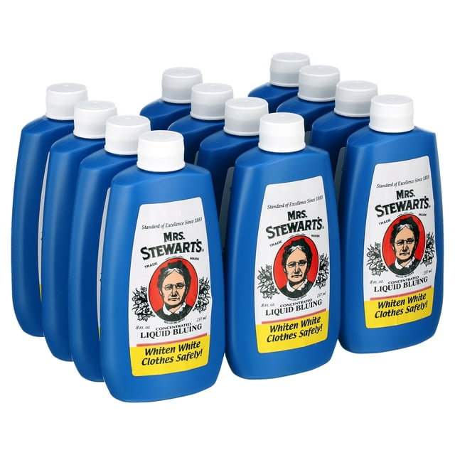 Mrs. Stewart's Concentrated Liquid Bluing, 8 fl oz (12 pack) (Bundle ...