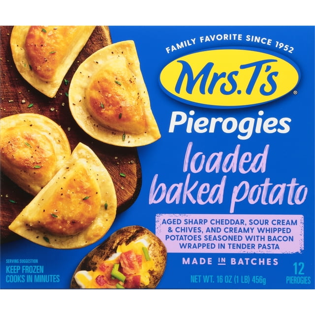 Mrs. T's Loaded Baked Potato Pierogies, 12ct - Walmart.com