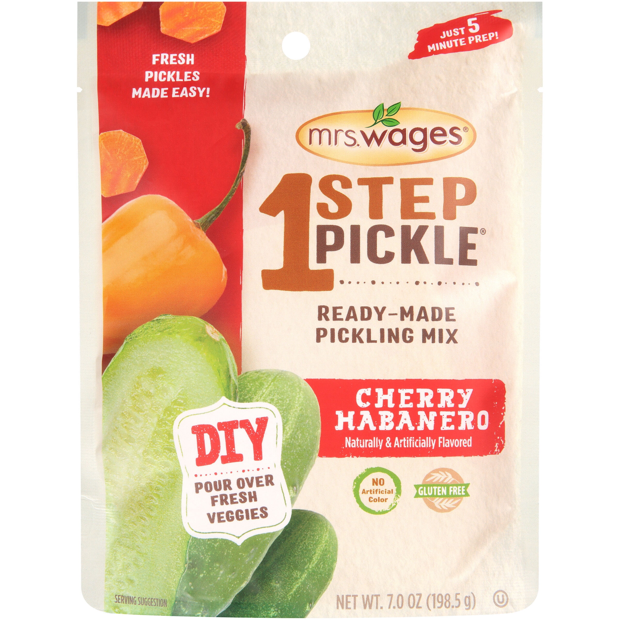 Mrs. Wages Cherry Habanero Ready-Made Pickling Mix, 7.0 oz. Pouch ...
