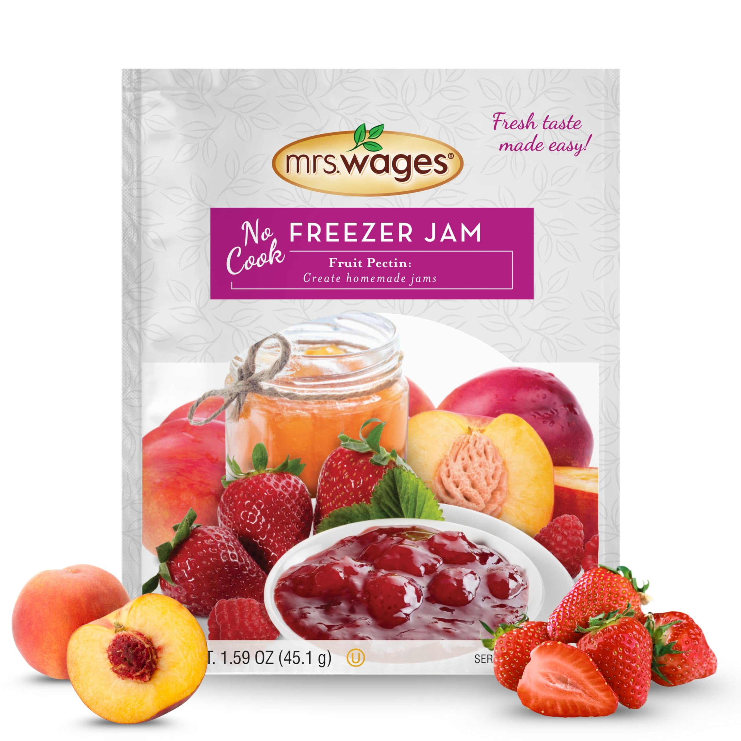 Mrs. Wages No Cook GGA1 Freezer Jam | Fruit Pectin | Easy-To-Use | Fast ...