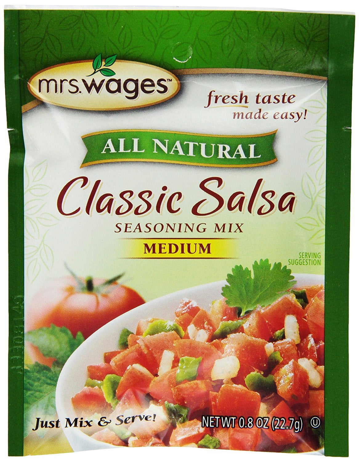 Mrs. Wages Medium TWE5 Classic Salsa Seasoning Mix | Easy-To-Use ...