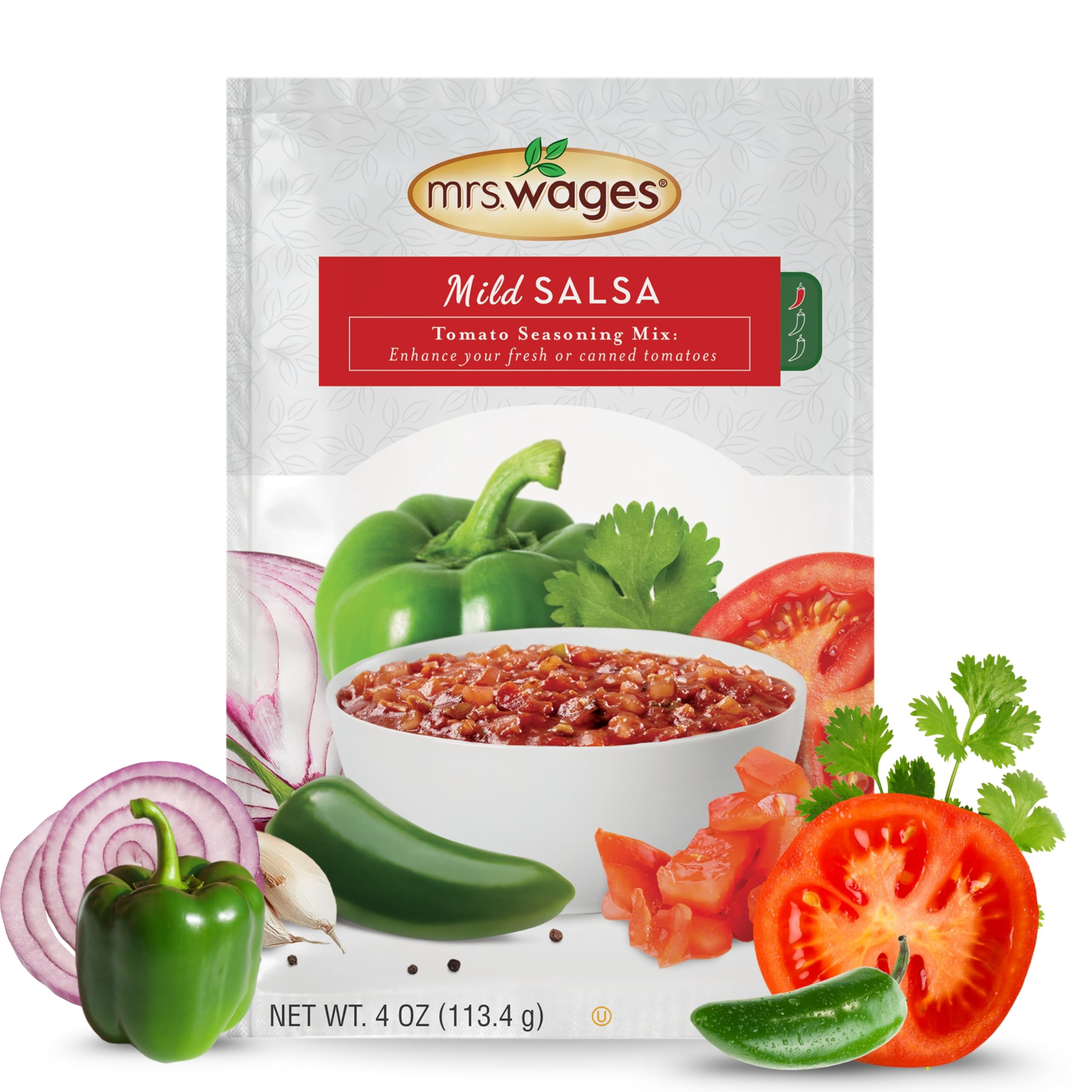 Mrs. Wages Mild Salsa BCF26 Canning Mix, Easy-To-Use, Simple Homemade ...
