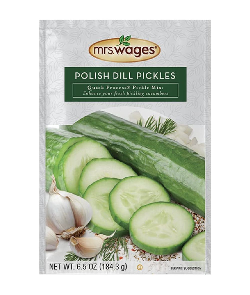 Mrs. Wages Polish AJH3 Dill Pickles Quick Process Mix, Quick and Easy ...
