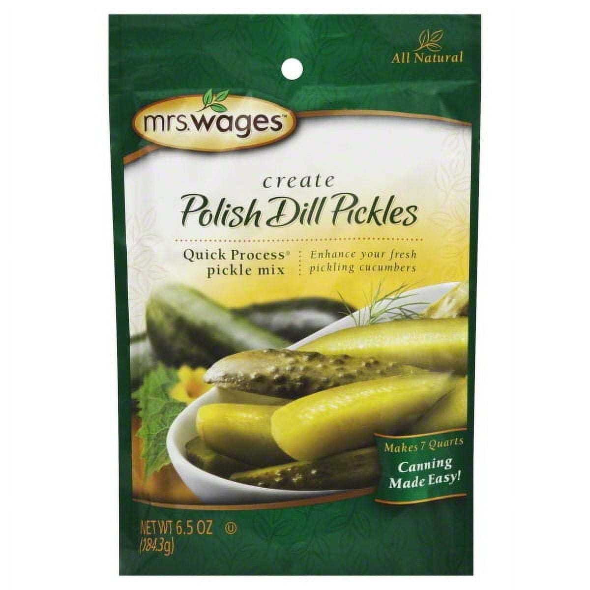 Mrs Wages Pickle Mix, Quick Process, Polish Dill Pickles | Fig App