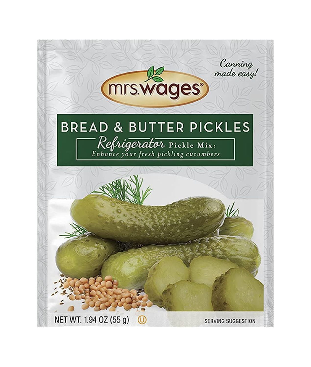 Mrs. Wages Refrigerator Pickle STF9 Seasoning Mix- Two 1.94oz. Packs ...