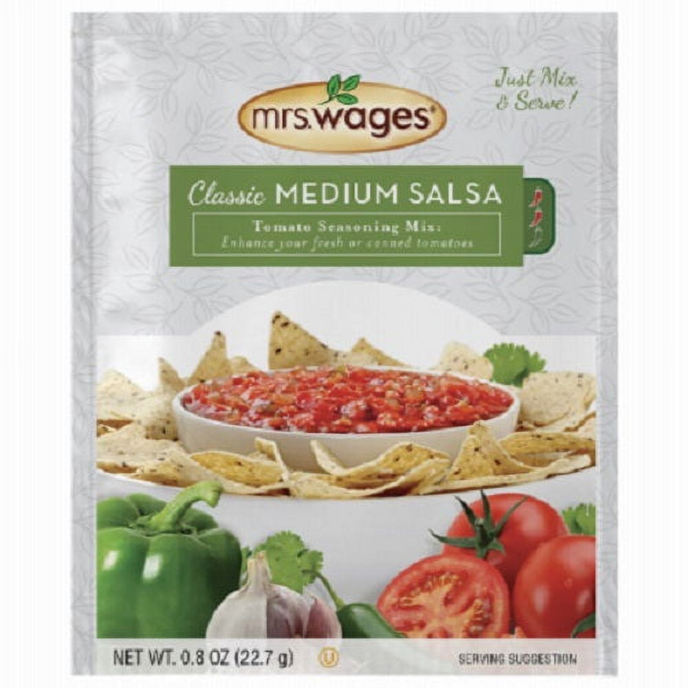 Mrs. Wages W579-H6425 0.8 oz Medium Instant Salsa Seasoning Mix For ...
