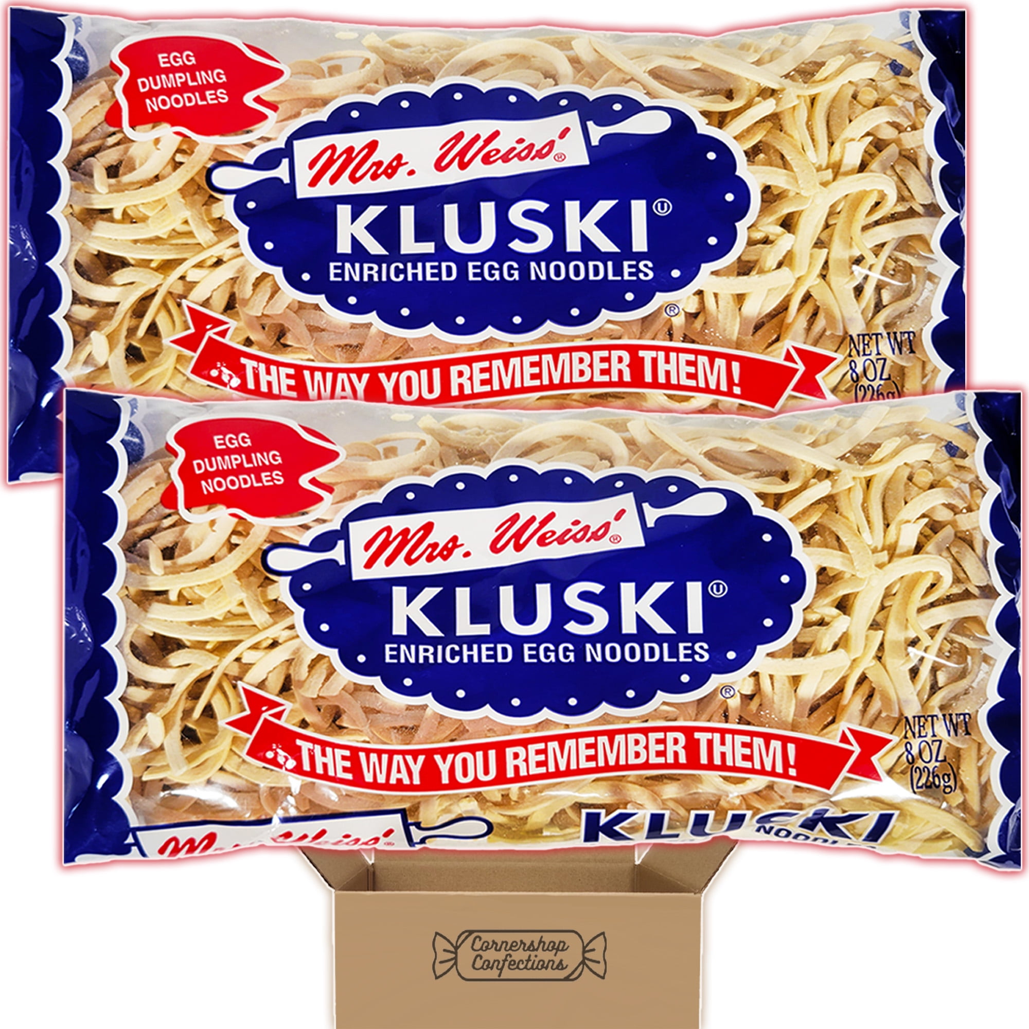 Mrs. Weiss' Kluski Enriched Egg Noodles Bundle Pack - 2 Individually ...