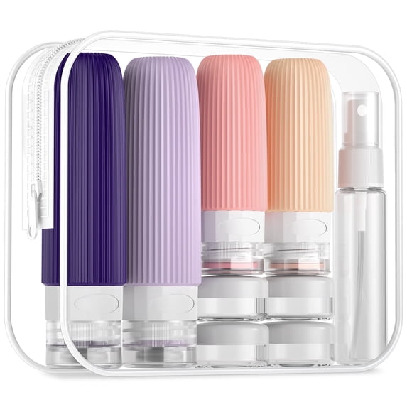 Mrsdry 16 Pack Travel Bottles Set, TSA Approved Leak Proof Silicone ...