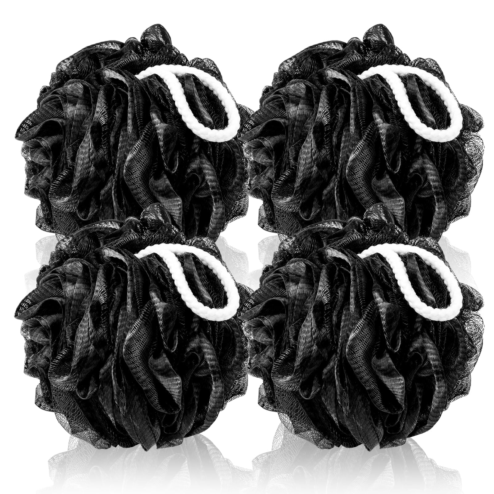 Mrsdry Loofah Sponge XXL-100g 4 Pack, Bath Sponge Soft Mesh Shower Puff ...