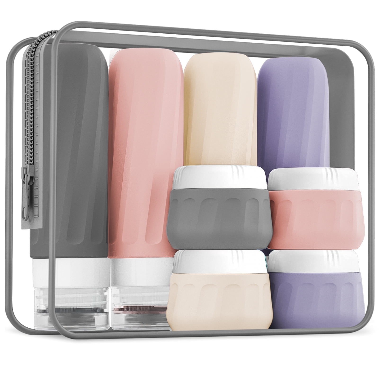 Mrsdry Travel Bottles for Toiletries 8 Pack, Travel Size Toiletries ...