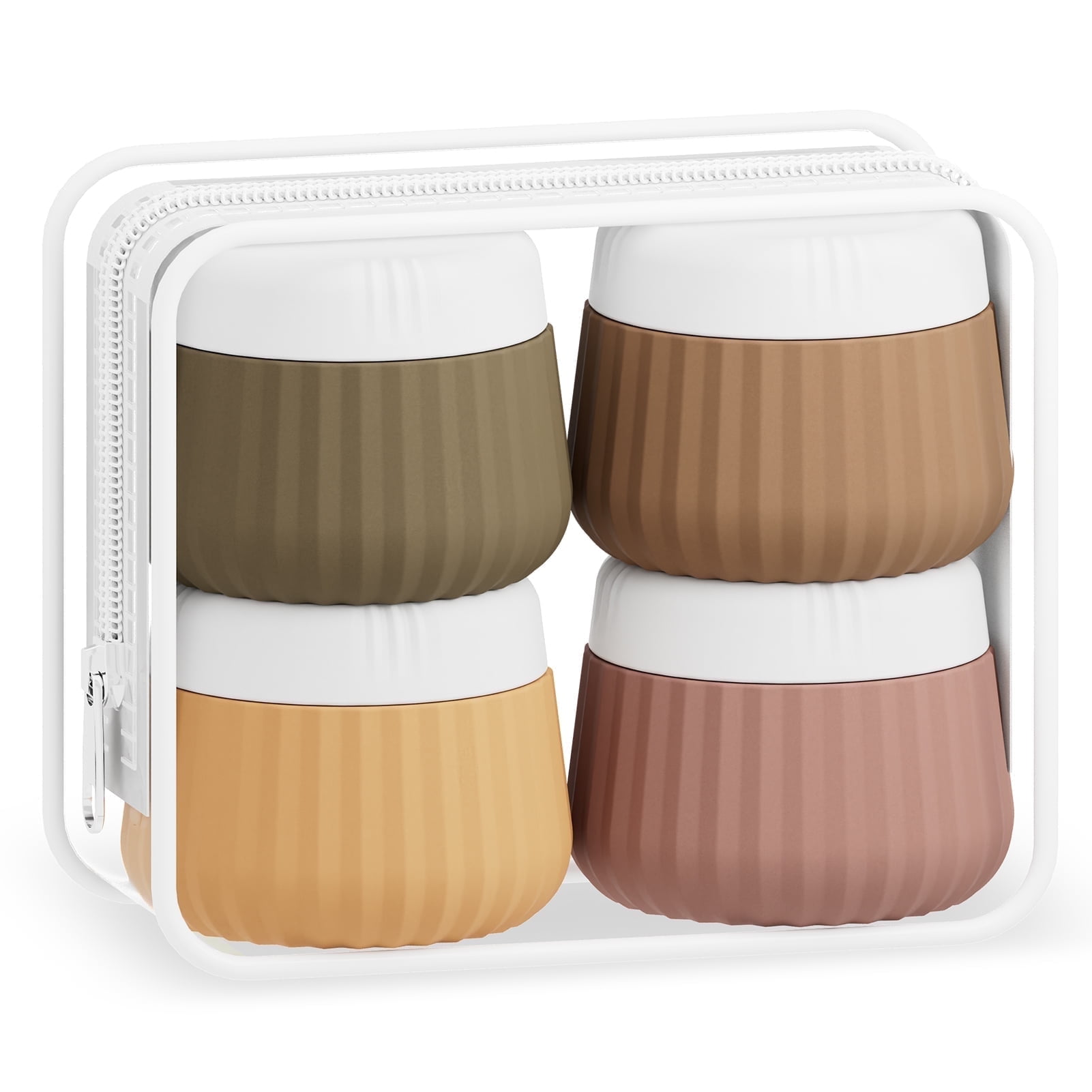 Mrsdry Travel Containers for Toiletries 4 Pack, TSA Approved Travel ...