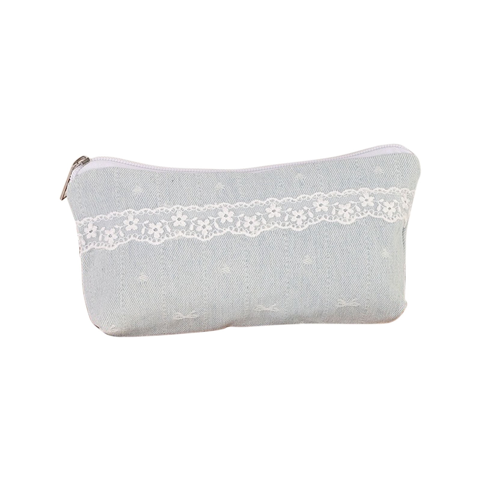 Mrzvby High-Appearance Fresh Floral Pencil Bag Cute Girlish Storage Bag ...