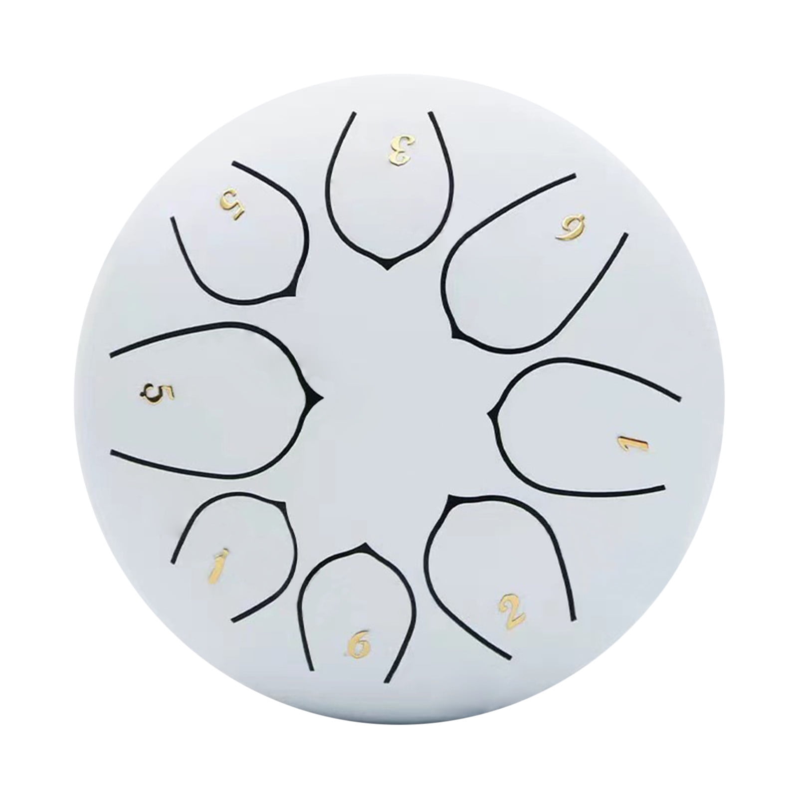 Mrzvby Steel Tongue Drum 6inch 8 Tones Mini Hollow Drum Mini Percussion Instrument Notes Rain