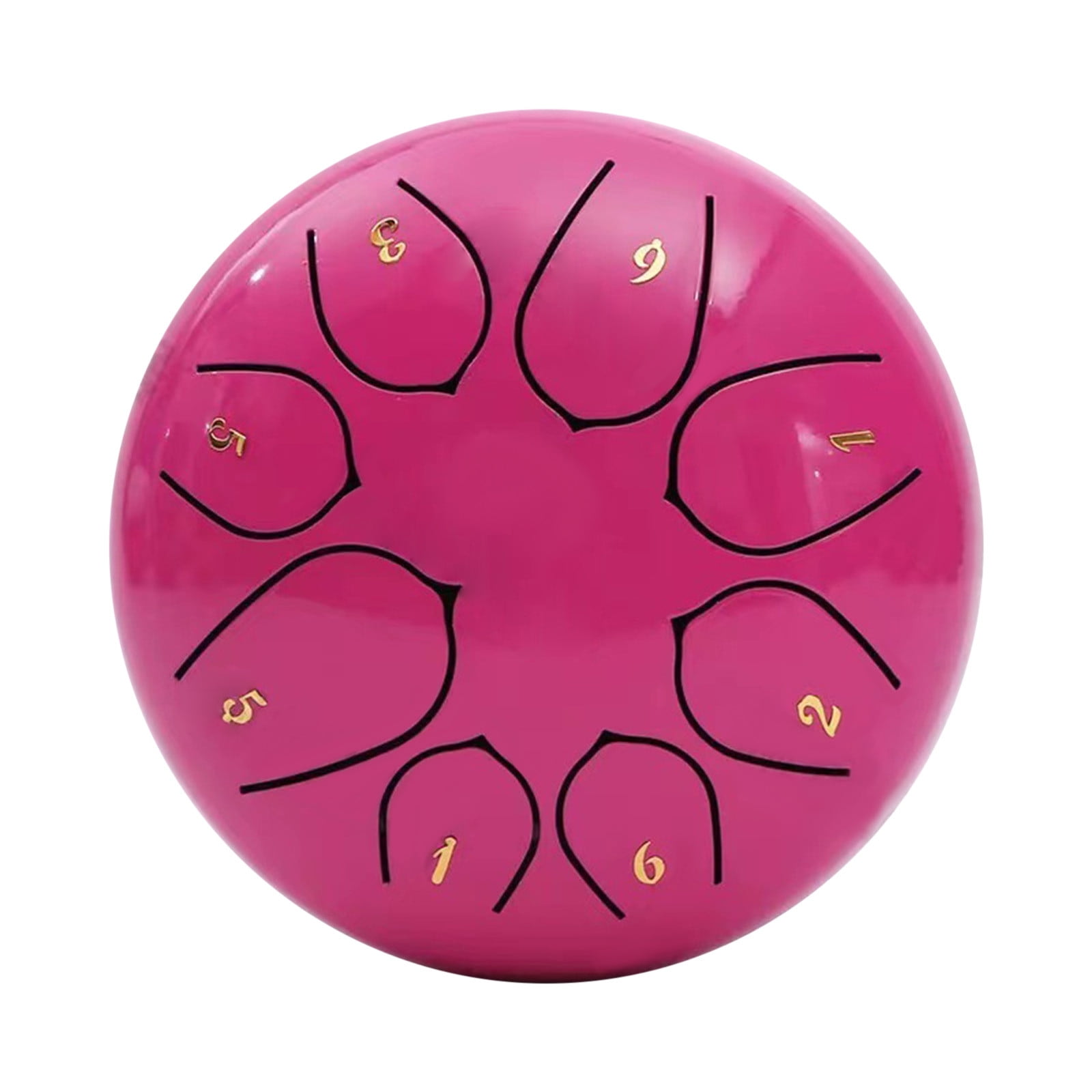 Mrzvby Steel Tongue Drum 6inch 8 Tones Mini Hollow Drum Mini Percussion Instrument Notes Rain