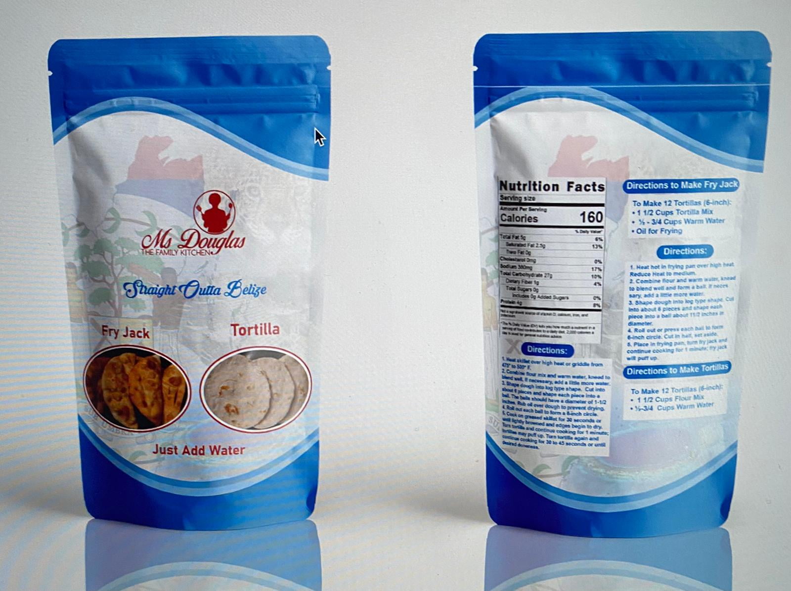 Ms Douglas Fry Jack and Tortilla Mix, Belizean Cuisine Meal, Easy to ...