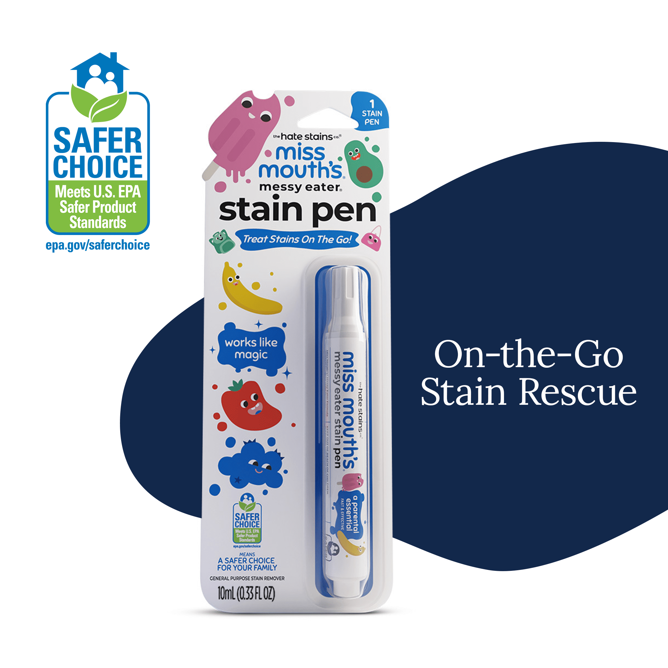Miss Mouth's Messy Eater Stain Treater Pens for Baby & Kids, 1 Pack ...