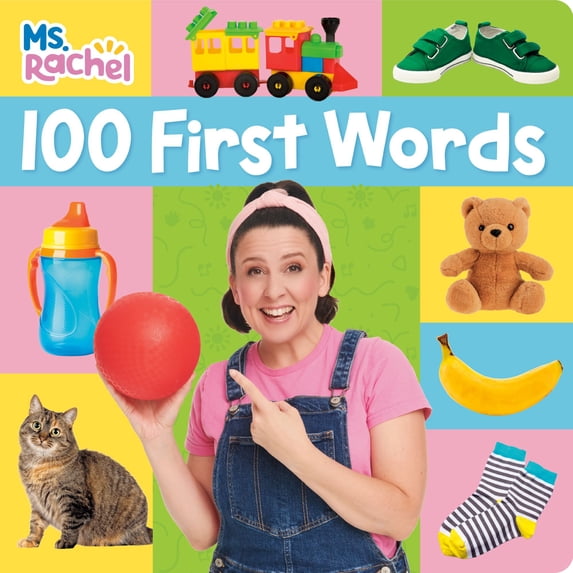 Ms. Rachel 100 First Words Board Book with Colorful Photographs ...