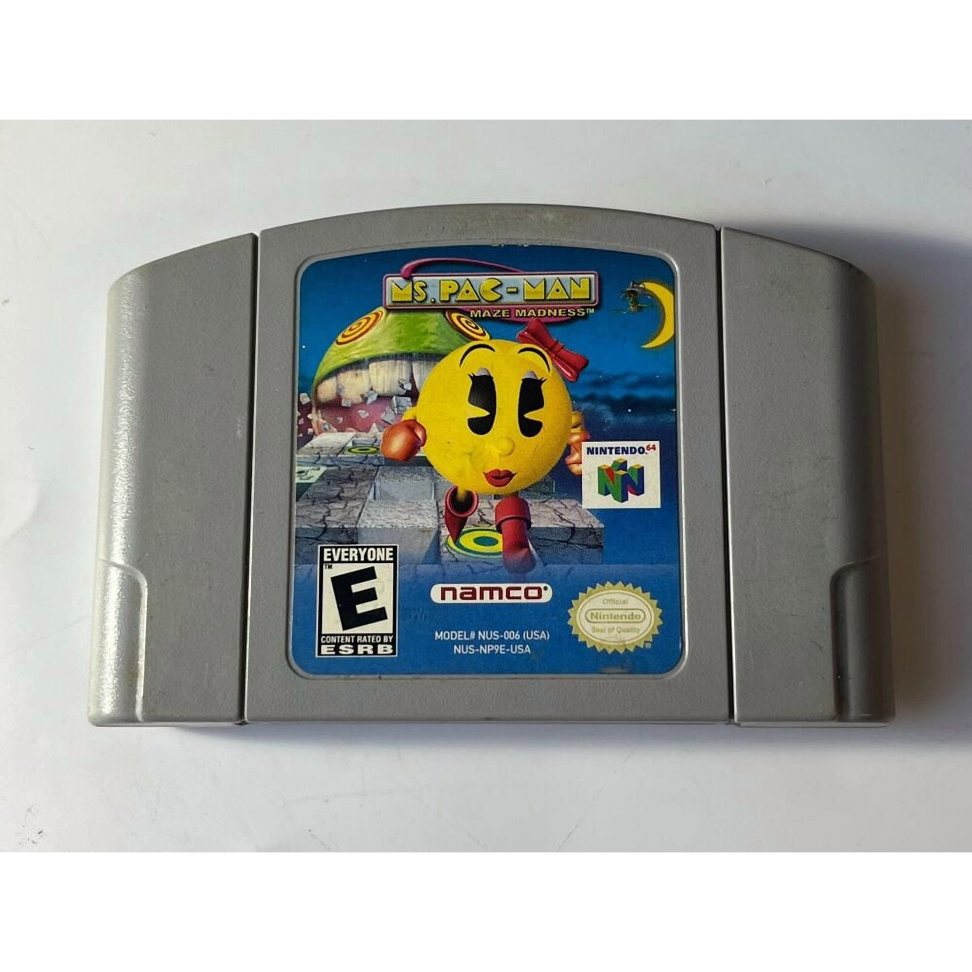 Ms.Pac-Man-Maze Madness - N64 Game Cartridge (US Version) - Walmart.com