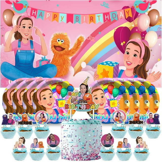 Ms Rachel Birthday Paper Plates Supplies Decorations Decor Backdrop ...