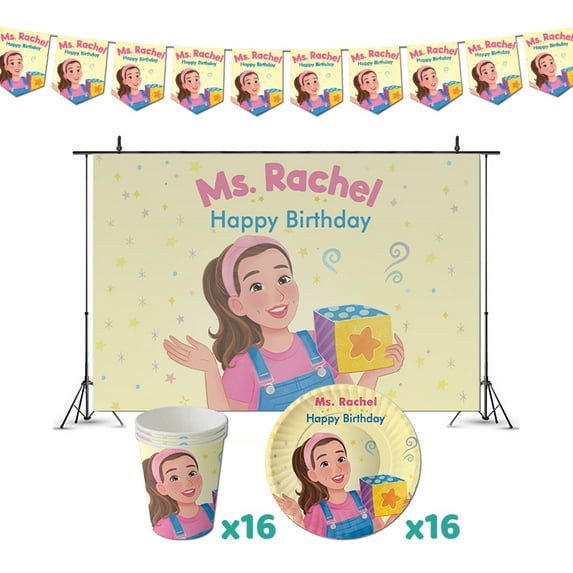 Ms Rachel Birthday Party Decorations Learning Video Theme Supplys ...