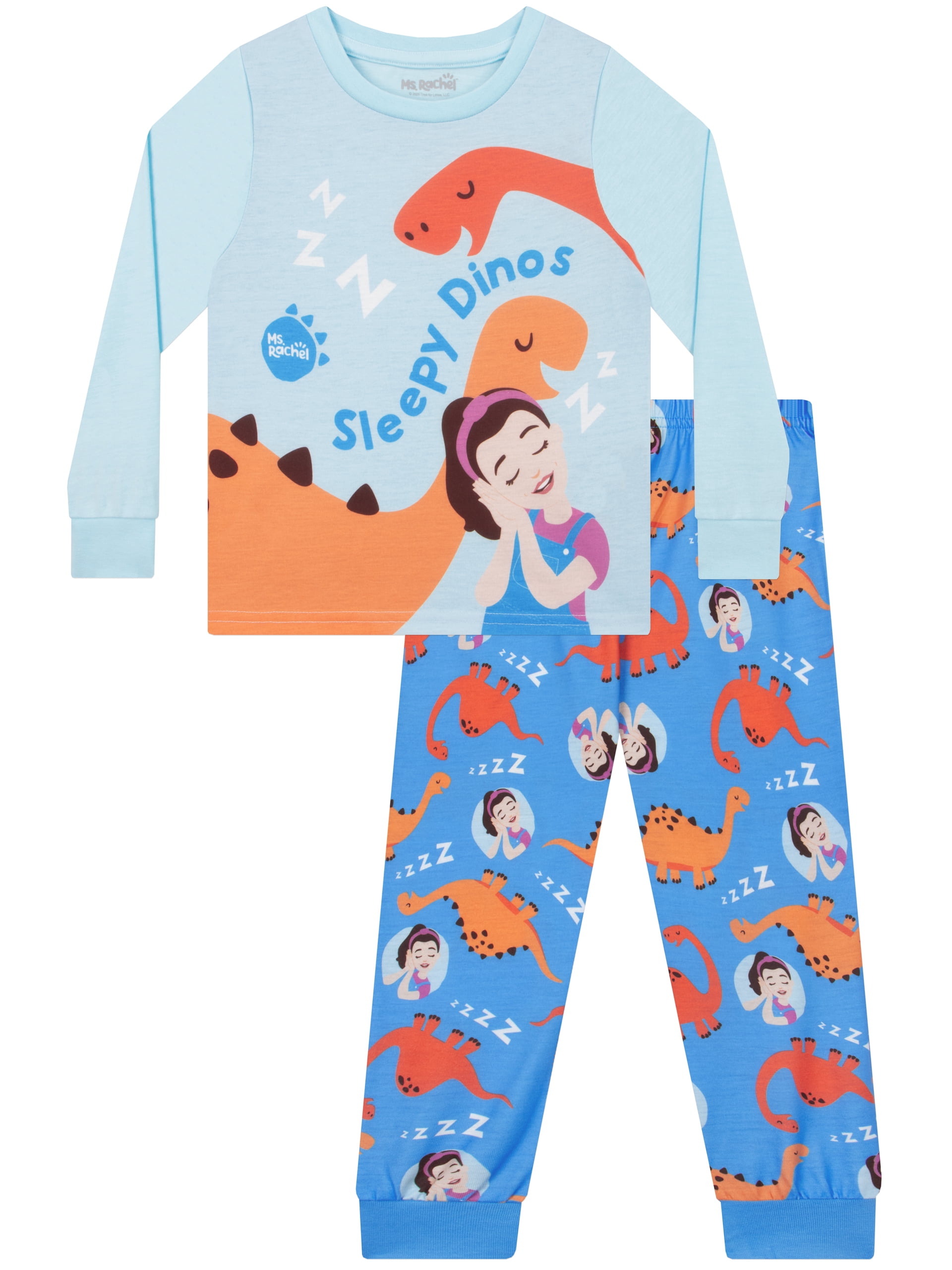 Ms. Rachel Boys Long Sleeve Pyjamas Blue Sizes 2T-5 - Walmart.com