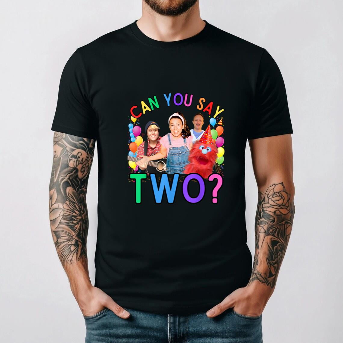 Ms Rachel Can You Say Two Toddlers Second Birthday Fun Fan Kids Unisex ...