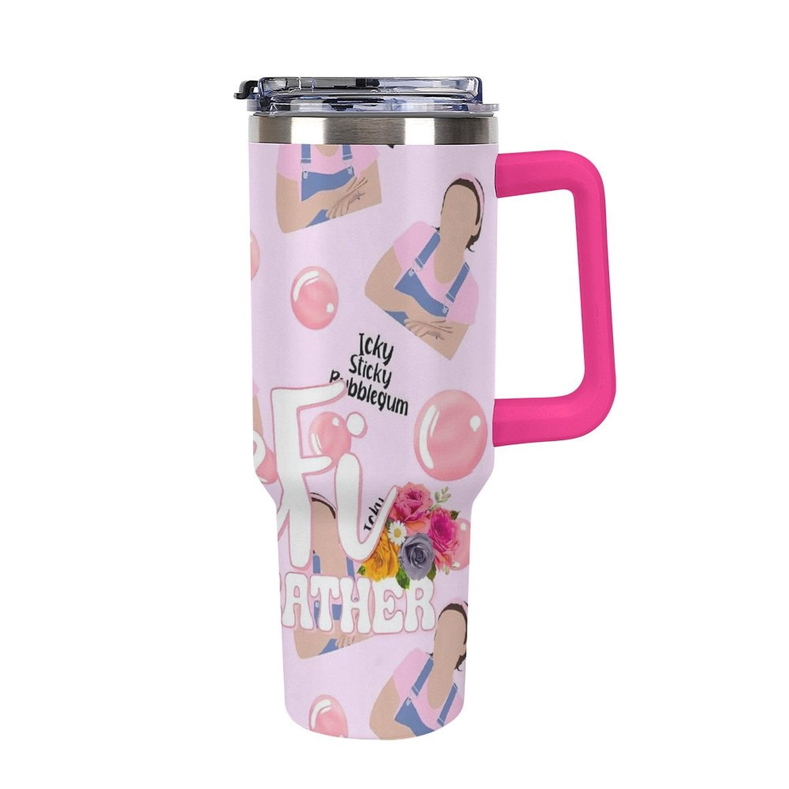 Ms. Rachel Car Cup Stainless Steel Thermos Cup with Handle 40oz ...