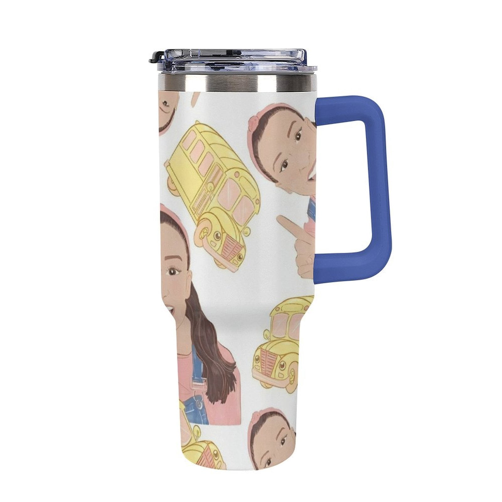 Ms. Rachel Car Cup Stainless Steel Thermos Cup with Handle 40oz ...