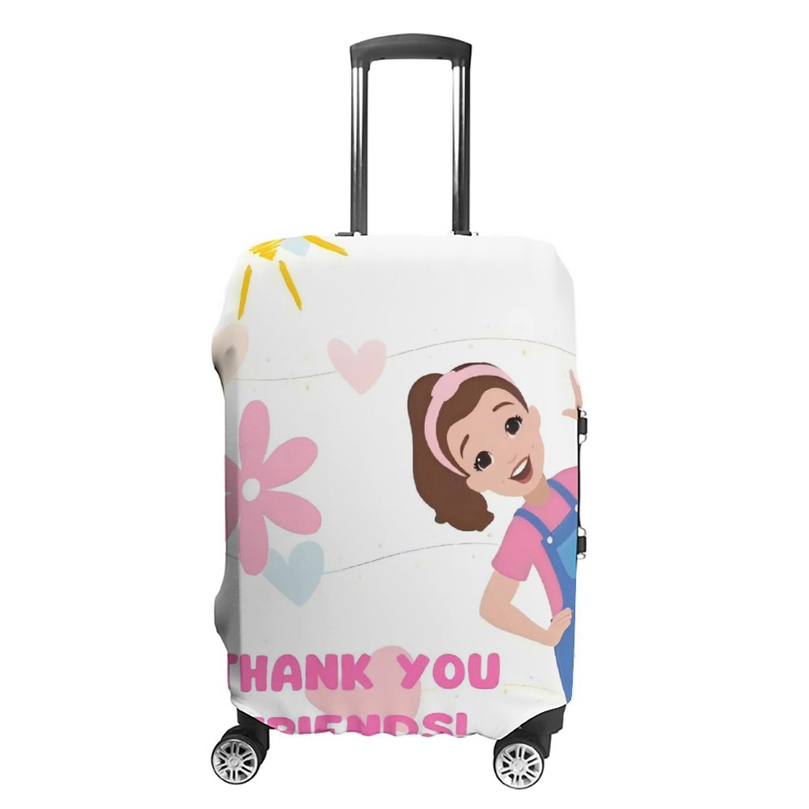 Ms. Rachel Cartoon suitcase protective cover travel suitcase protective ...