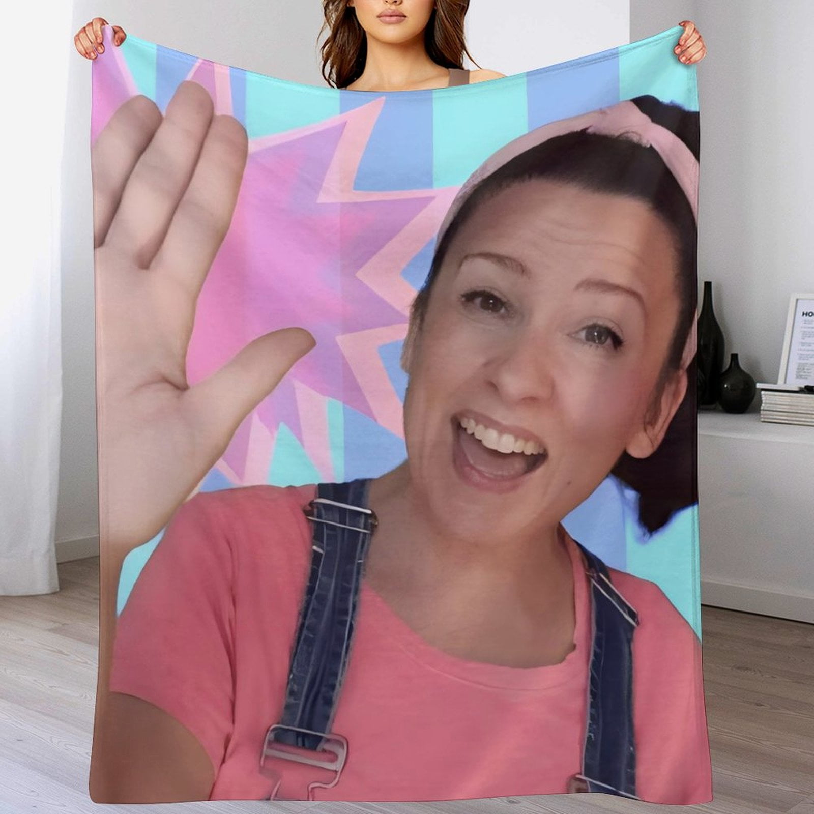 Ms. Rachel Christmas cartoon soft plush blanket 30"*40"（76*100cm ...