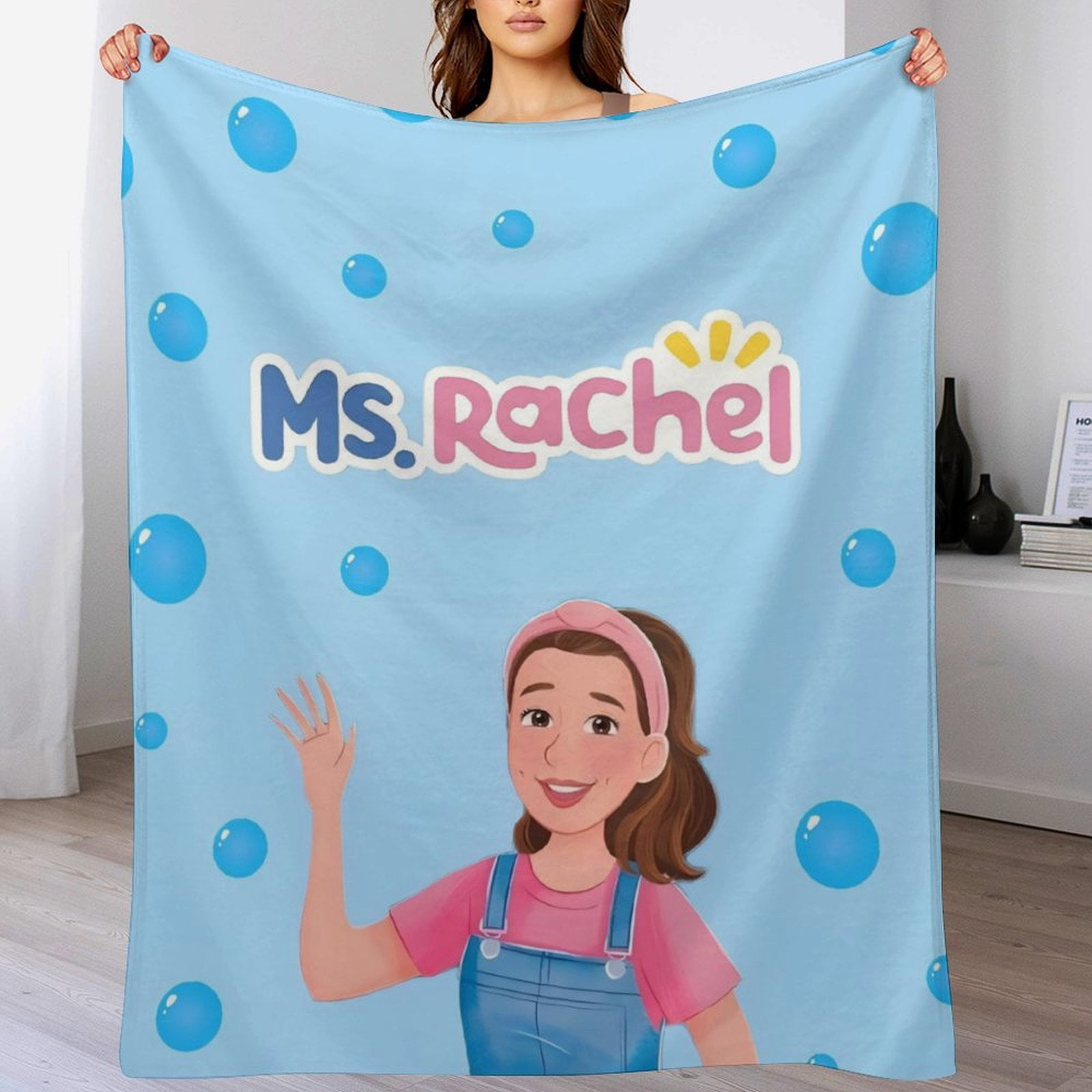 Ms. Rachel Christmas cartoon soft plush blanket 50"*60"（130*150cm ...