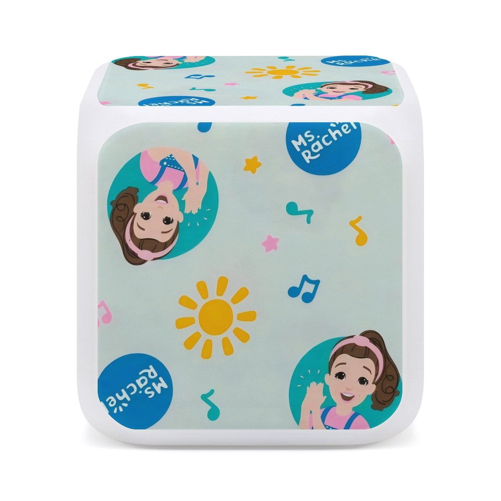 Ms. Rachel Cute Cartoon Seven-Color Changing Alarm Clock Home Decor ...