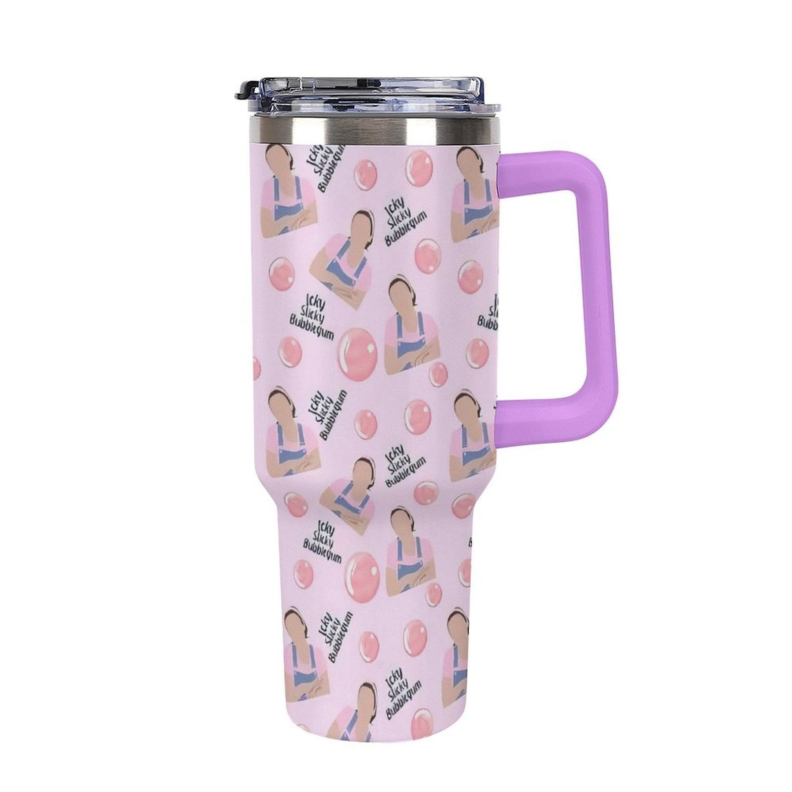 Ms. Rachel Cute cartoon car mug travel mug with handle and straw 40oz ...