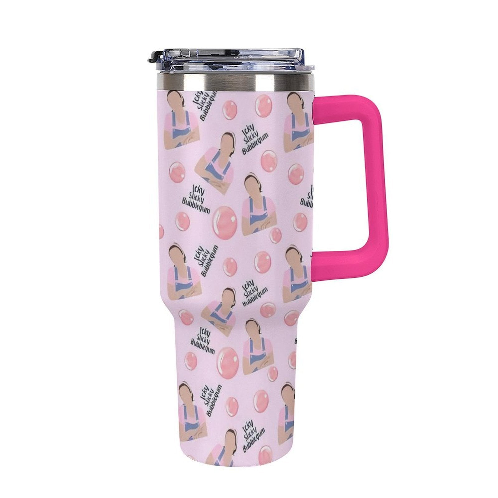 Ms. Rachel Cute cartoon car mug travel mug with handle and straw 40oz ...