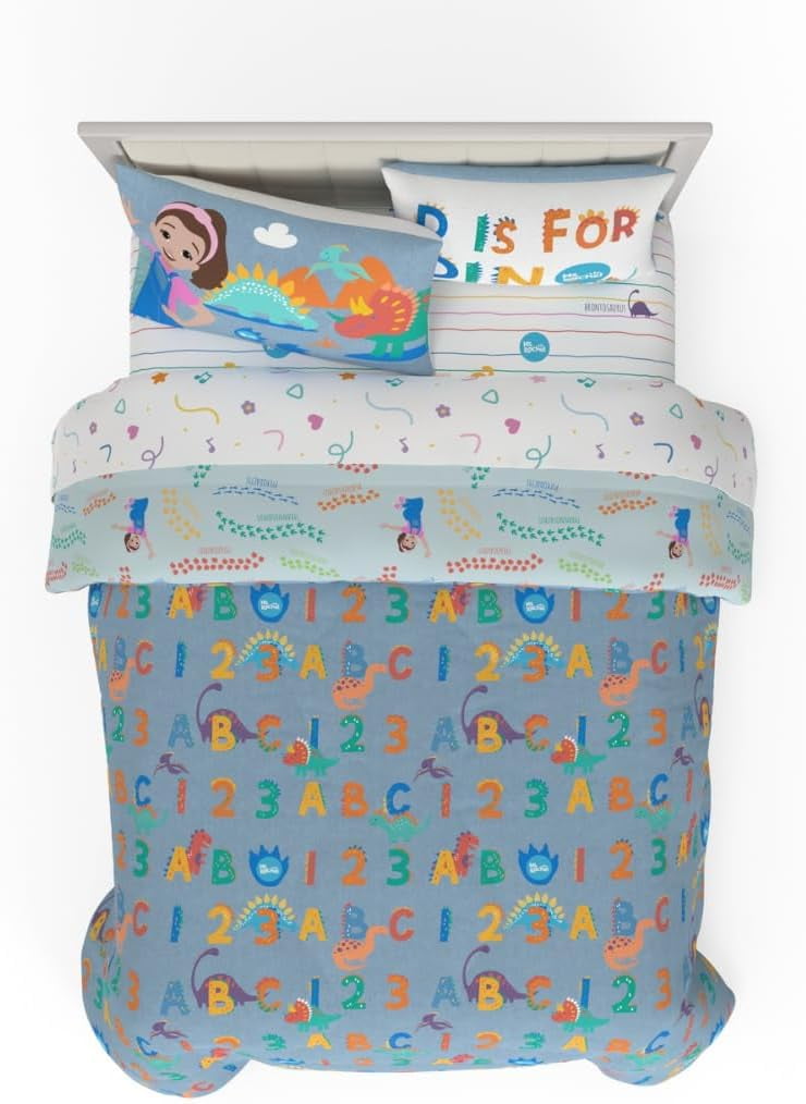 Ms. Rachel Educational Adventures Dino Learning Kids Bedding Super Soft ...
