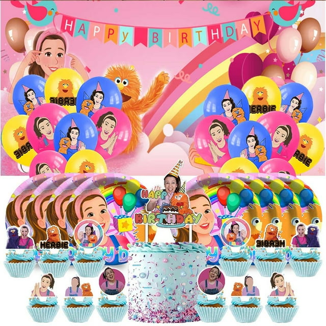 Ms Rachel Party Decorations Paper Plates Tableware Banner Backdrop ...