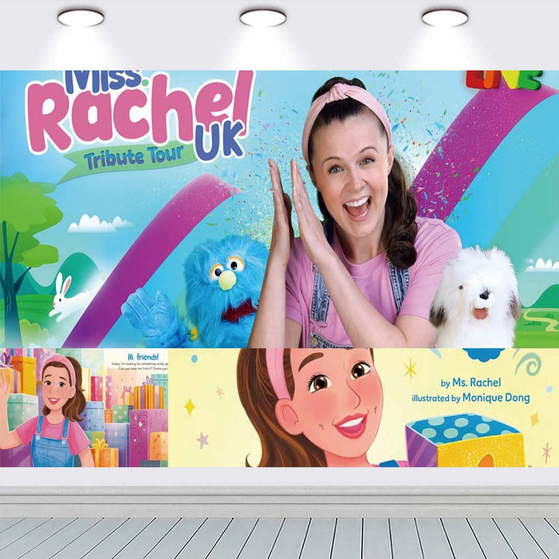 Ms Rachel Party Supplies Background Backdrop Taspestry Banner Poster ...