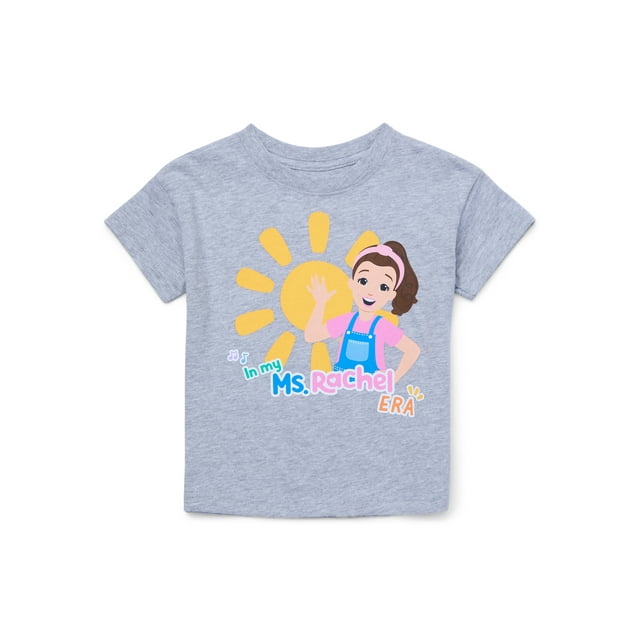 Ms. Rachel Toddler Boys or Girls Crewneck T-Shirt, Sizes 12M-5T ...