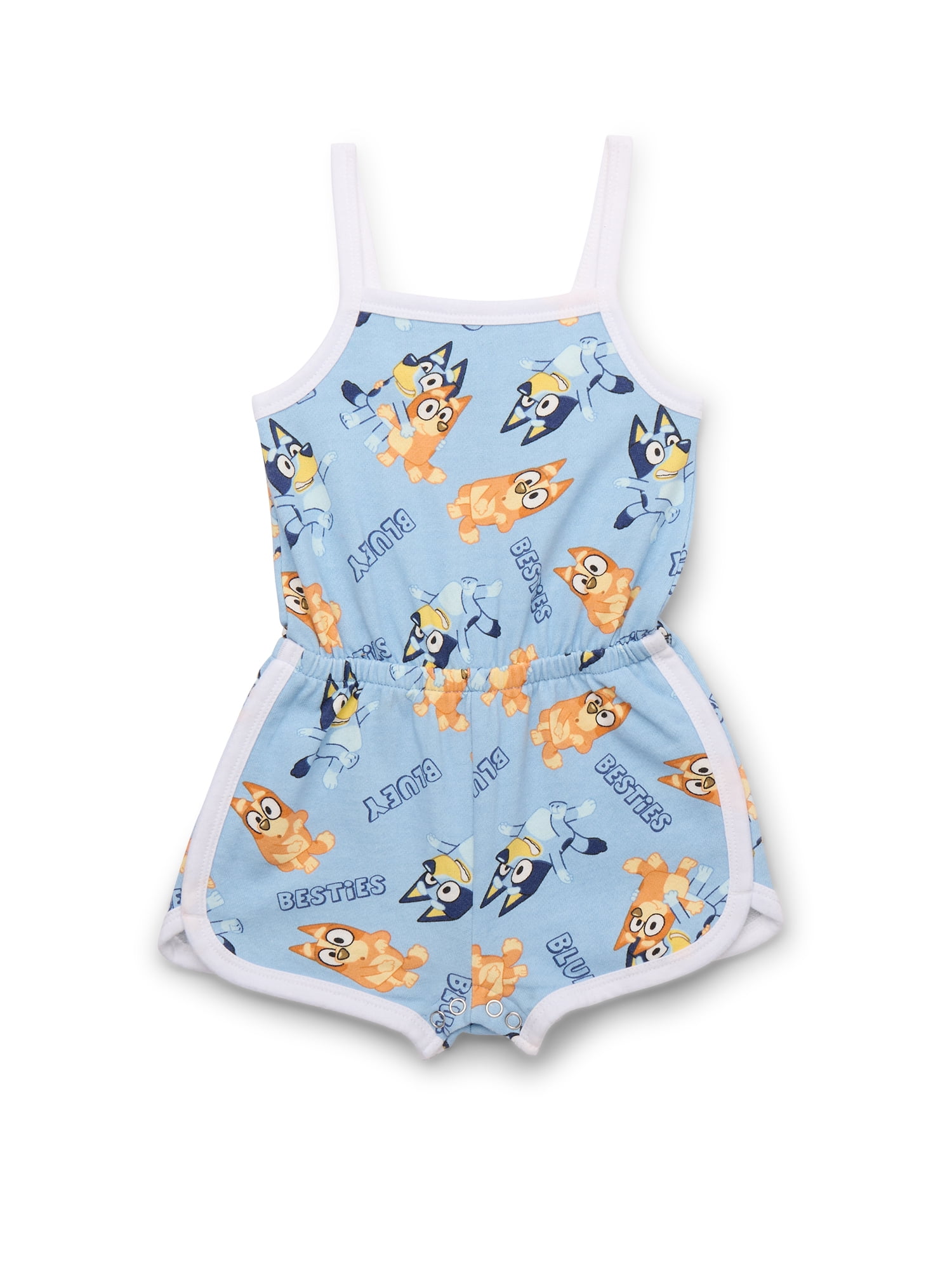 Ms. Rachel Toddler Girls' Sleeveless Graphic Romper, Sizes 12M-5T ...