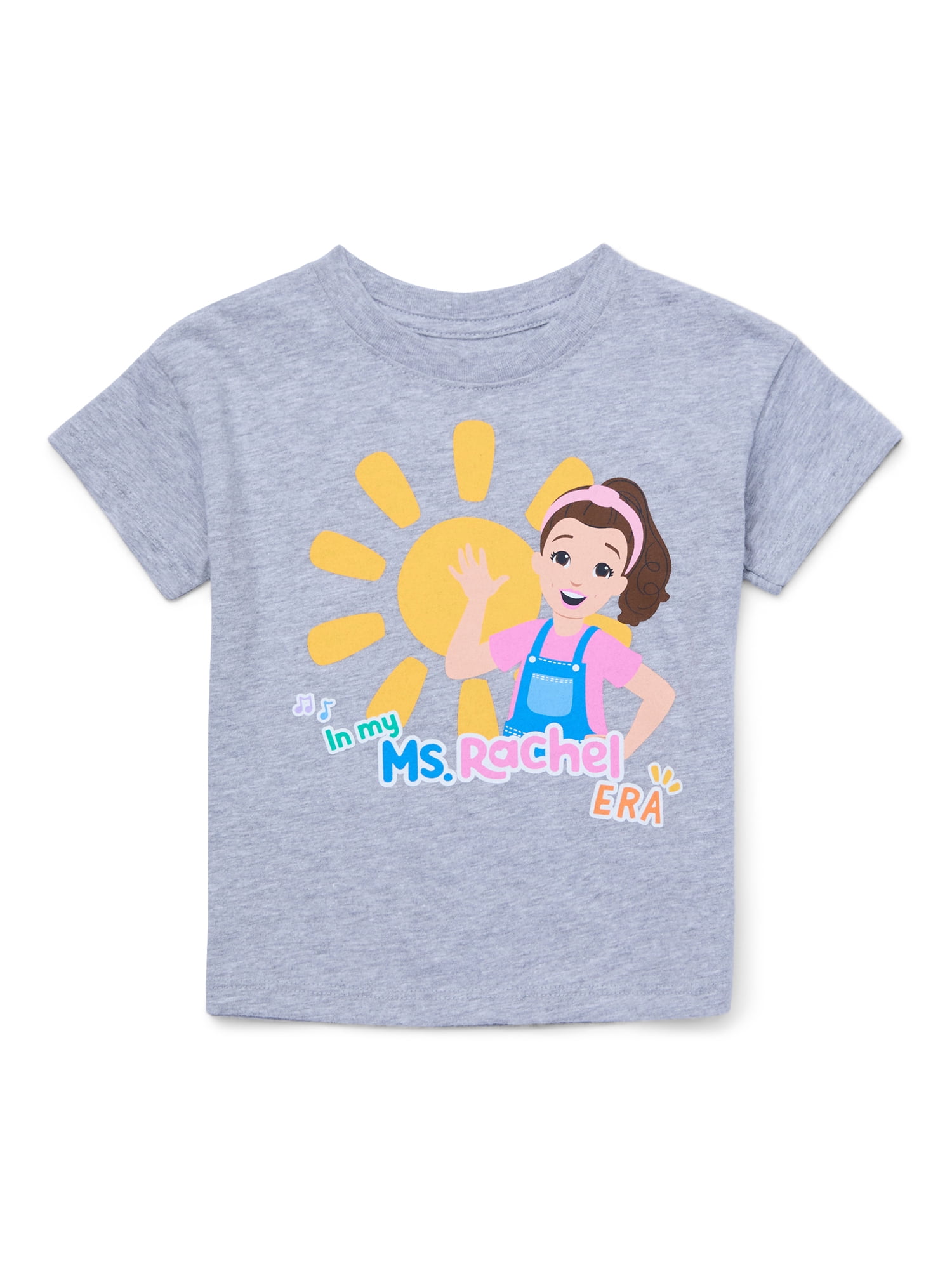 Ms. Rachel Toddler Girls Crewneck Graphic Tee with Short Sleeves, Sizes ...