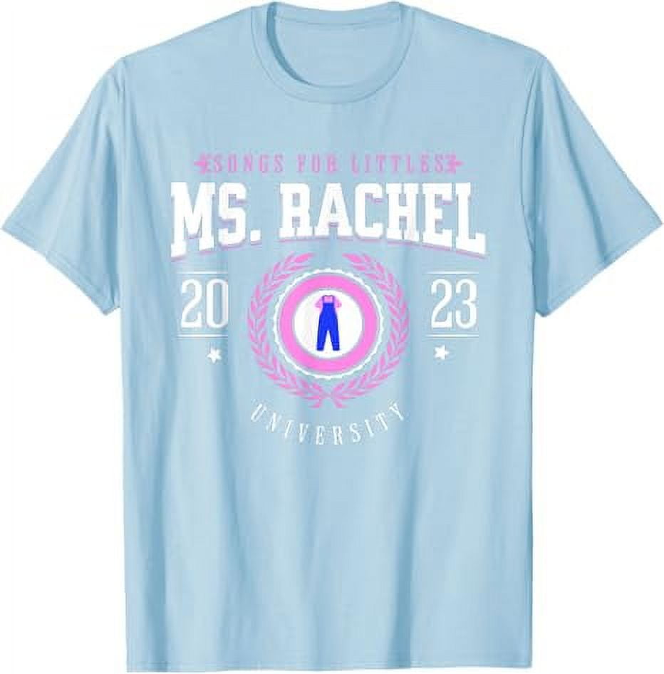 Ms Rachel University Funny Ms.Rachel Birthday School T-Shirt For Men ...