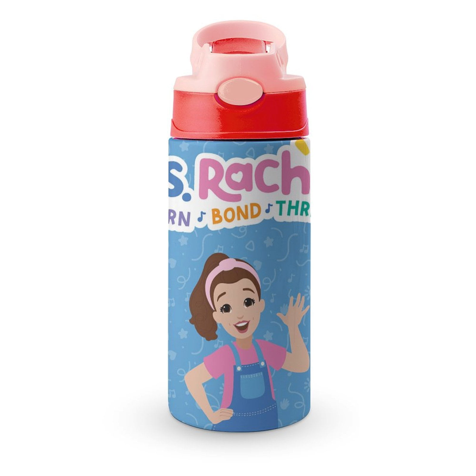 Ms. Rachel Water Bottle with Straw Vacuum Insulated Stainless Steel ...