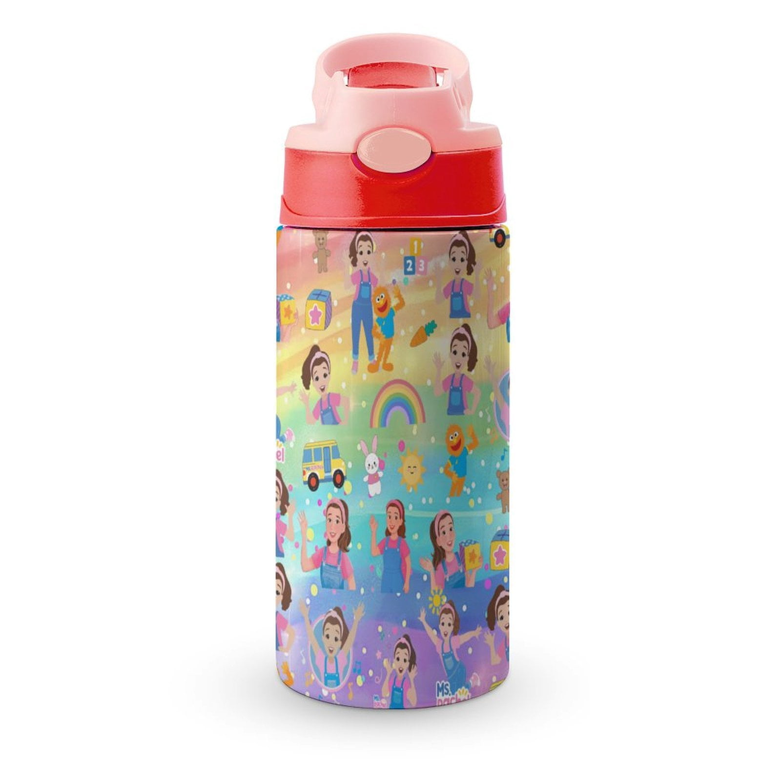 Ms Rachel Water Bottle with Straw Vacuum Insulated Stainless Steel ...